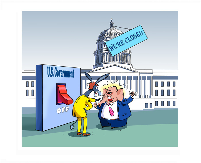 Government shutdown risks in US political polarization_我苏网